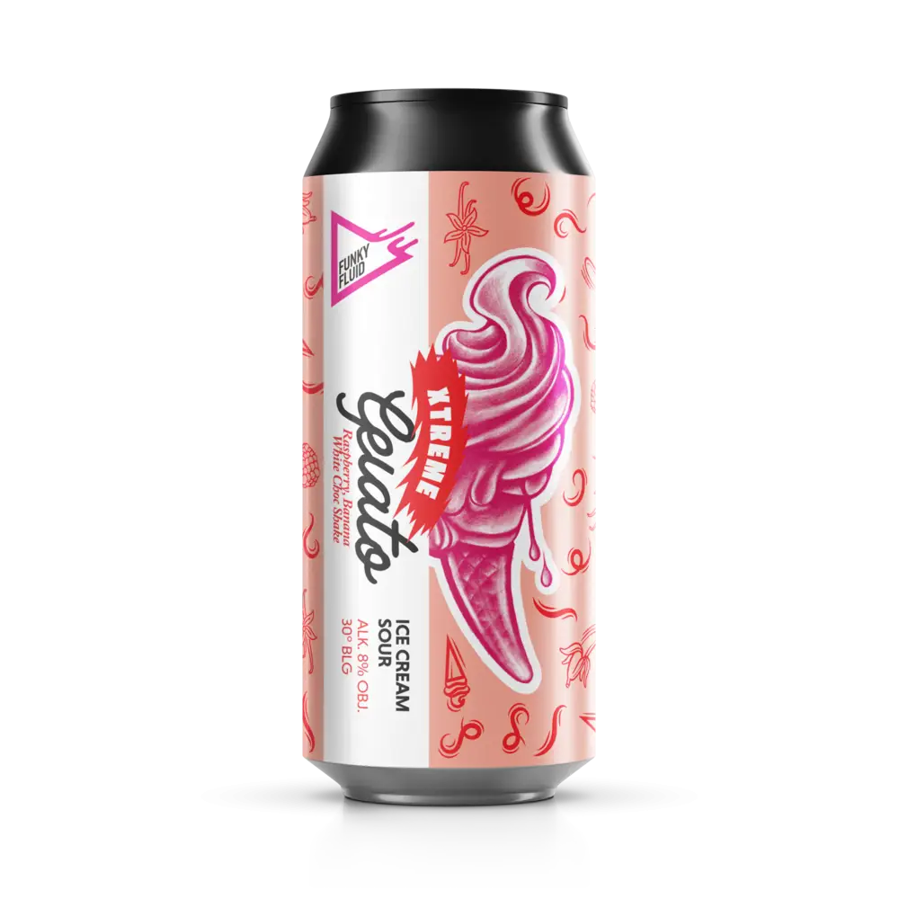 Funky Fluid - Xtreme Gelato - Ice Cream Sour - 8% - 500ml Can – MK ...