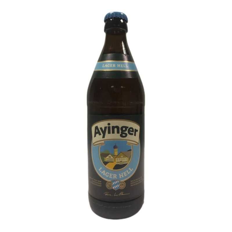 Ayinger - Lager Hell - German Lager - 4.9% - 500ml Bottle – MK Biergarten
