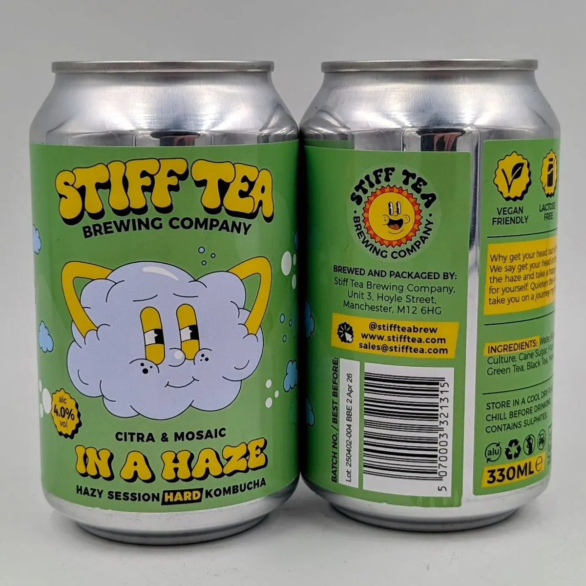 Stiff Tea - In A Pickle - Pickle Hard Kombucha - 4.0% - 330ml Cans – MK ...