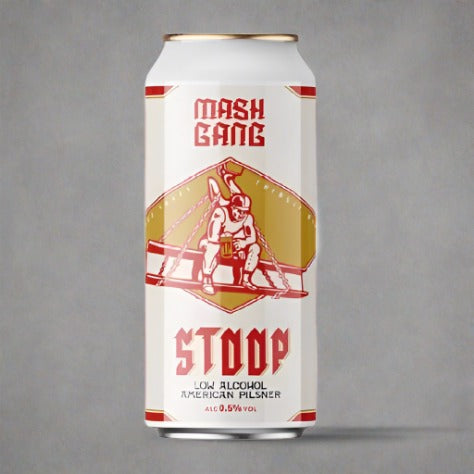 Mash Gang - Stoop - Alcohol Free Lager - 0.5% - 440ml Can – MK Biergarten